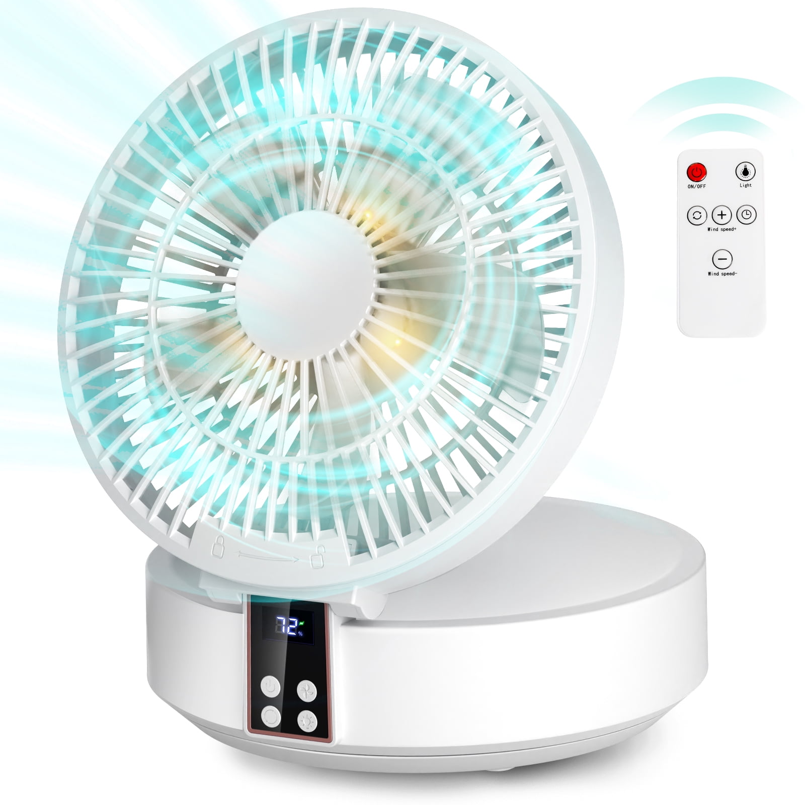 Battery or Electric Portable Fan, Camping Fan, for Tent Table Desk ...