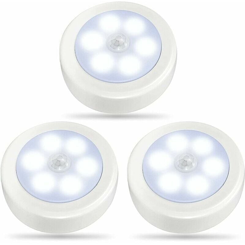 Battery powered cold white LED motion detector indoor cabinet for ...