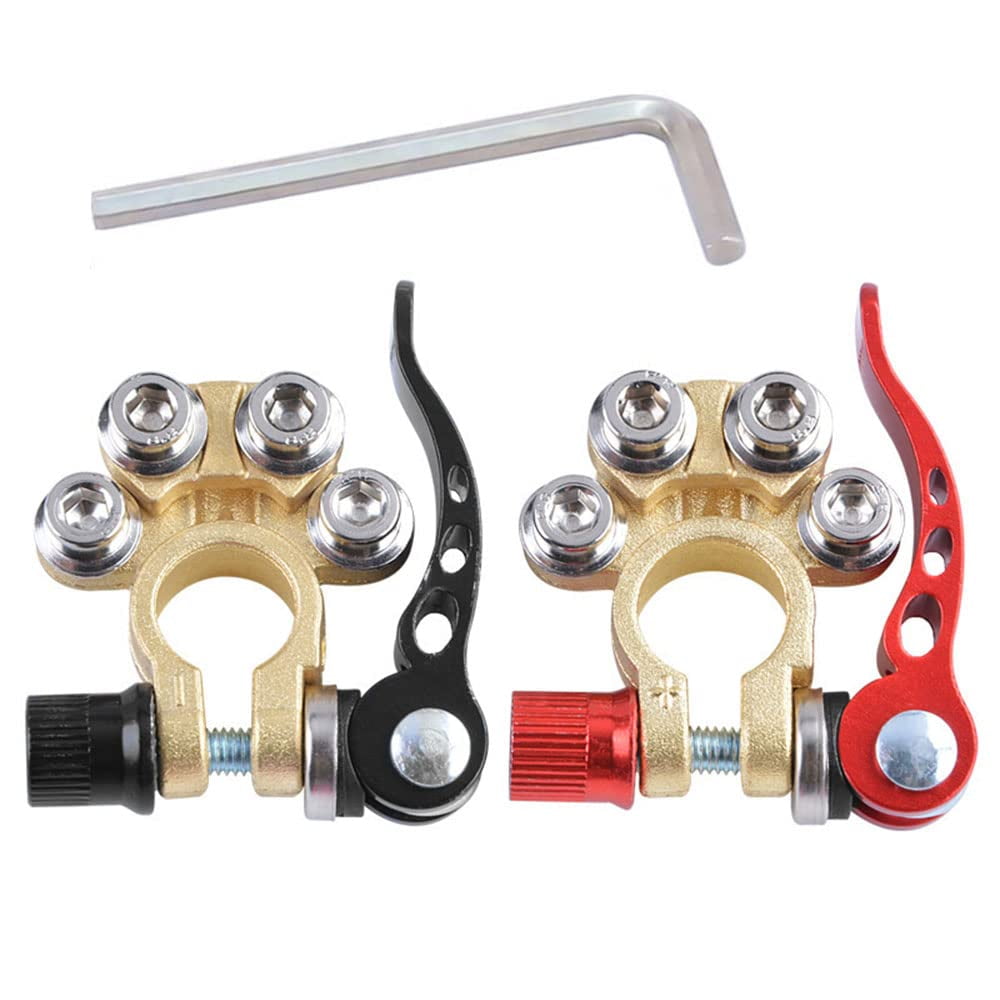 Battery terminal connectors; Brass battery clip; Quickly release the ...