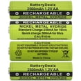 BatteryDealz High-Capacity AA NiMH Batteries (4-Pack), 2500 mAh, 1.2V ...