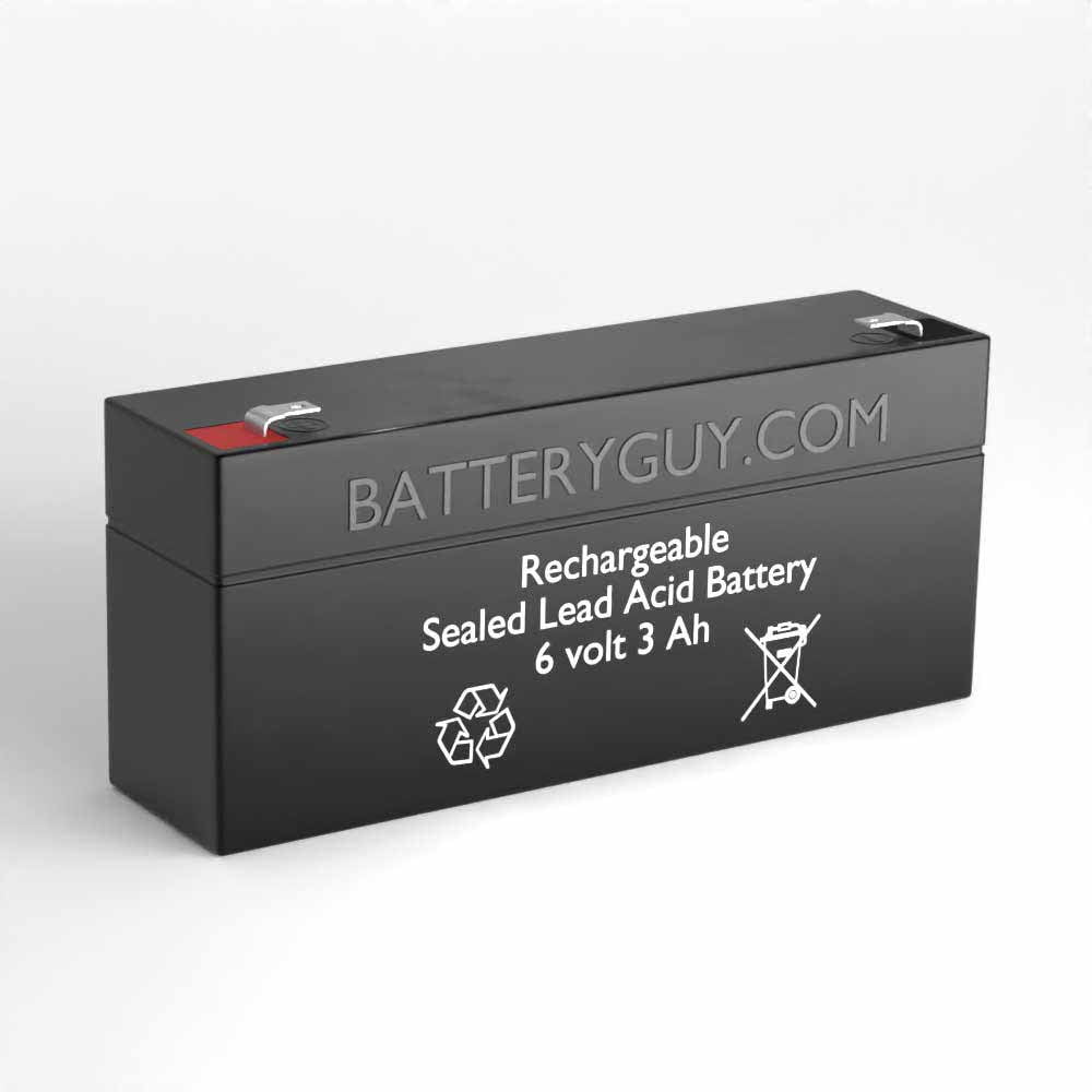 BatteryGuy 6V 3.0AH replacement batteries for Panasonic LC-R063R4P ...