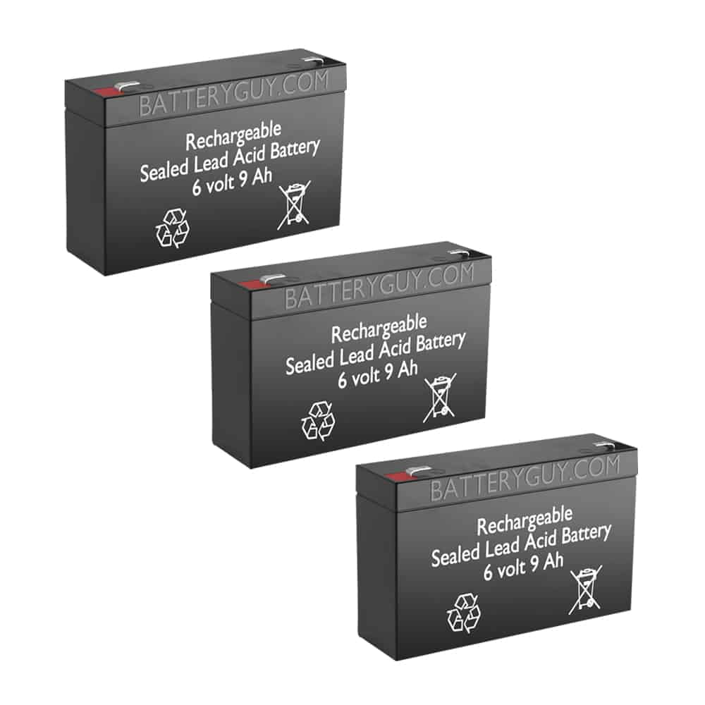 BatteryGuy B&B battery HR9-6 (3 pack, rechargeable) - Walmart.com