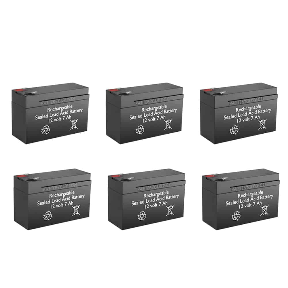 BatteryGuy BG-1270F1 12V 7Ah Ritar RT1270 (F1 terminals, rechargeable ...