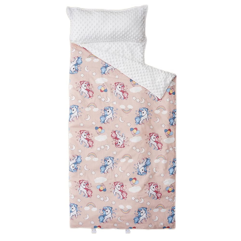 Battilo Kids Nap Mat with Removable Pillow - Soft, Lightweight Mats ...