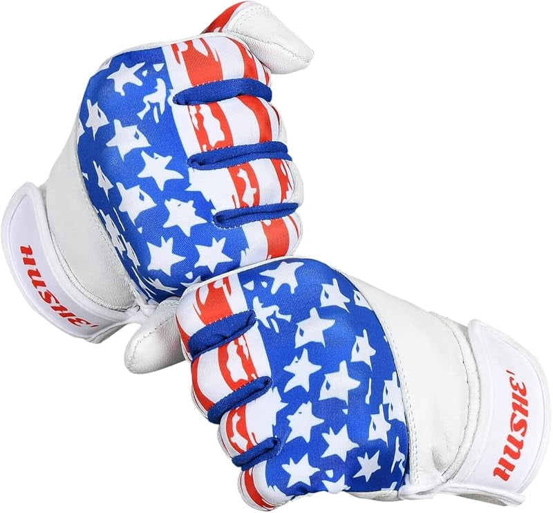 Batting Gloves Softball Batting Gloves USA Flag Baseball Batting Gloves ...