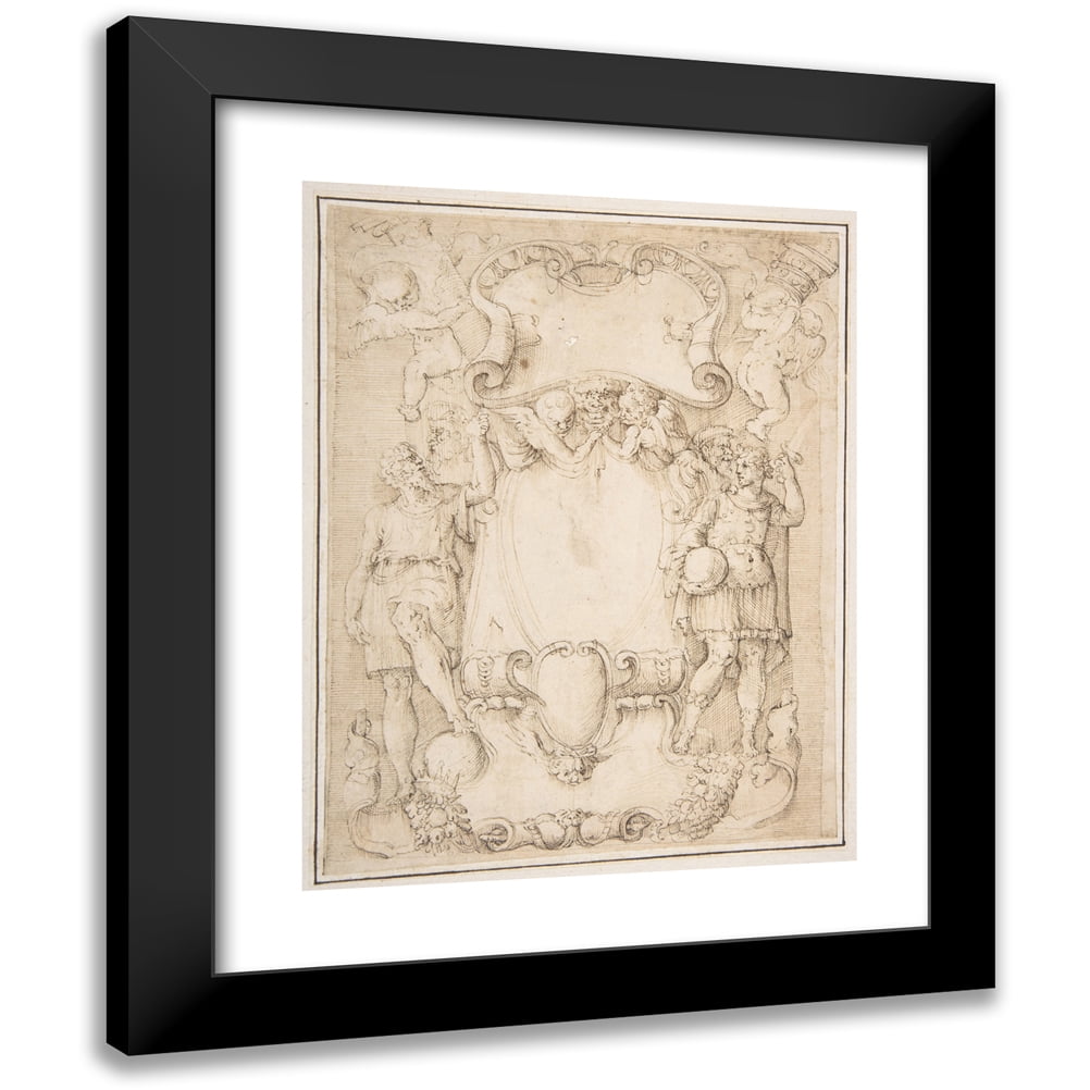Battista Franco 12x14 Black Modern Framed Museum Art Print Titled ...