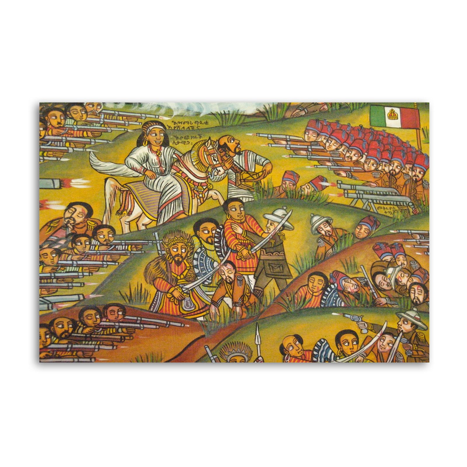 Battle of Adwa Painting Ethiopian Empire V Italy War Room Aesthetic ...