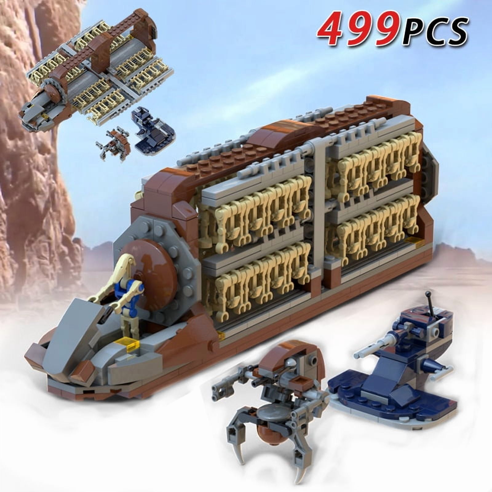 Battle Army Clone Platoon Attack Craft with Soldiers Troop Carrier ...