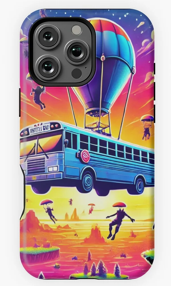 Battle Bus Gaming Pop Culture Protective Case for iPhone 11 12 13 14 15 ...