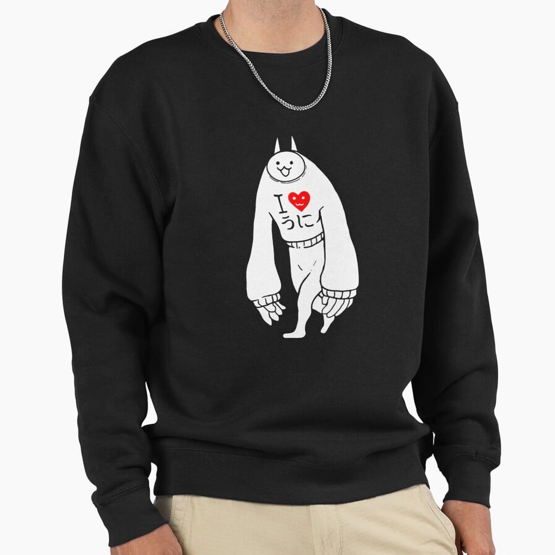 Battle Cats Li L Jamiera Cat Graphic Unisex Sweatshirt Retro Anime Game ...