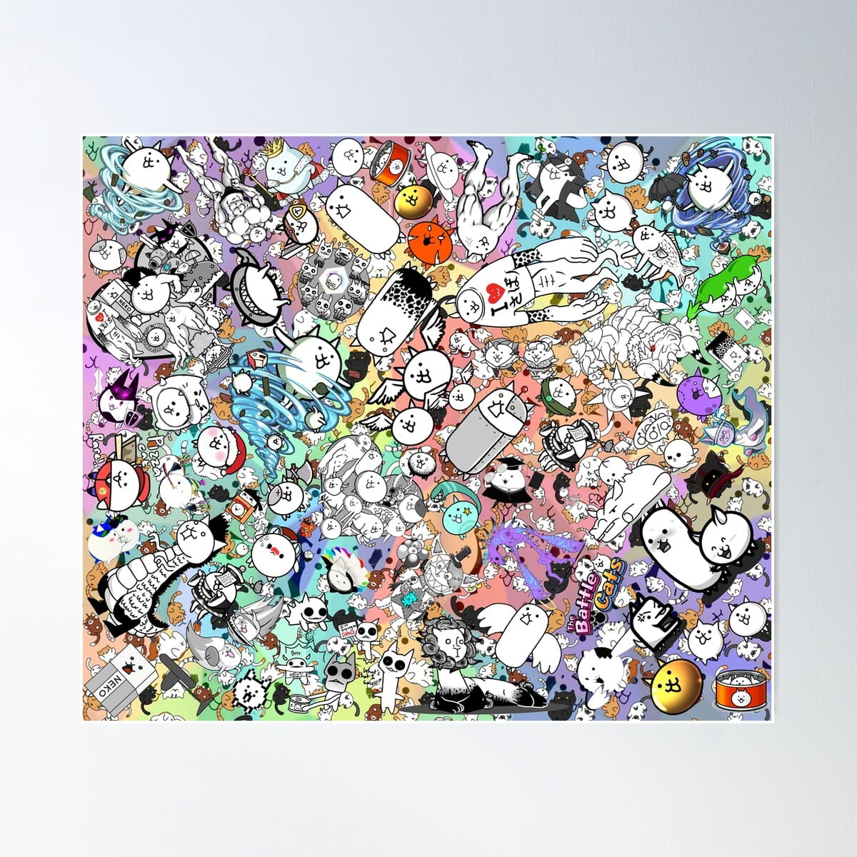 Battle Cats Poster Wall Art Modern Wall Decor For Living Room Bedroom ...