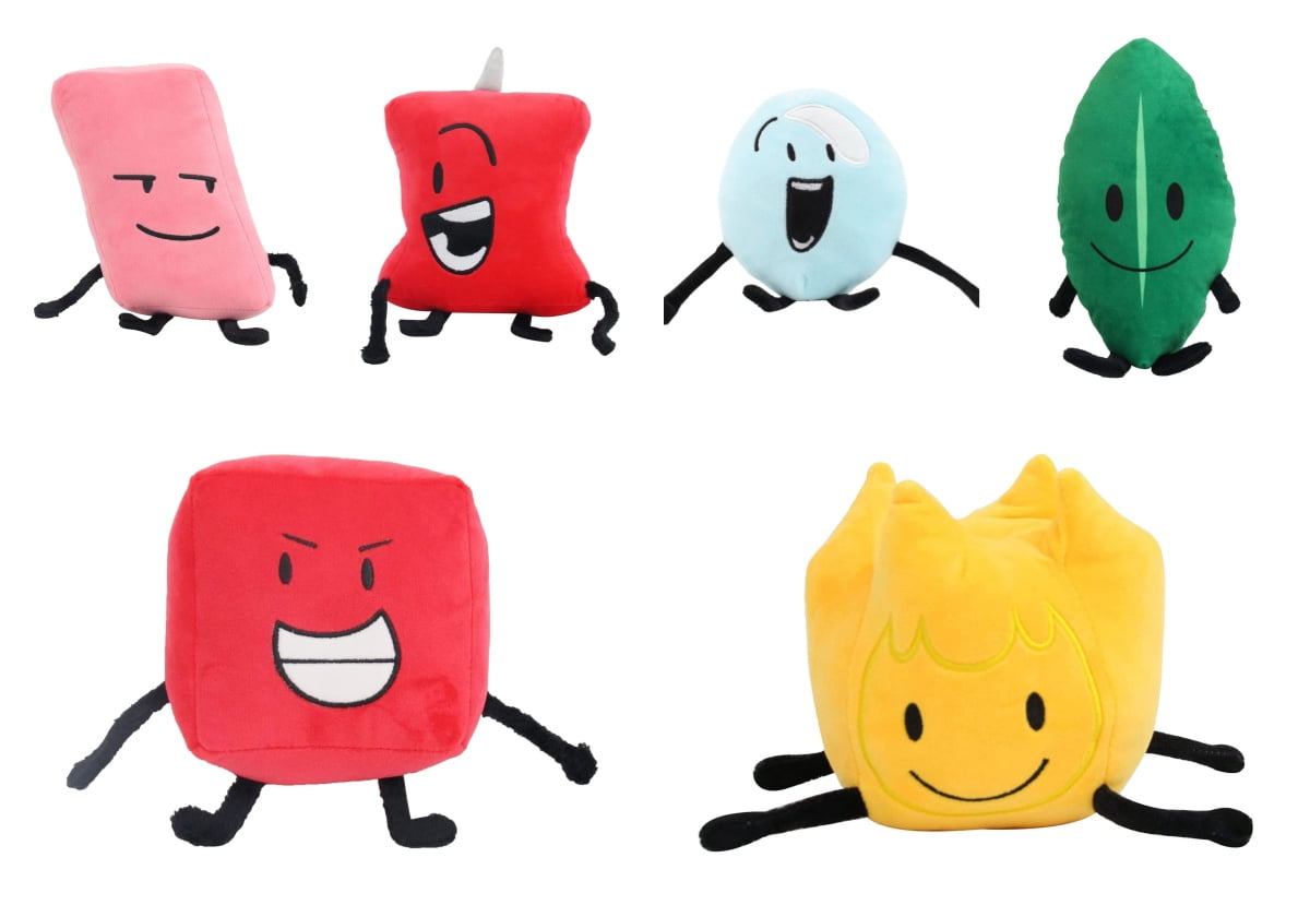 Battle for Dream Island 5.9-Inch Blocky Plush Toy, Cartoon BFDI ...