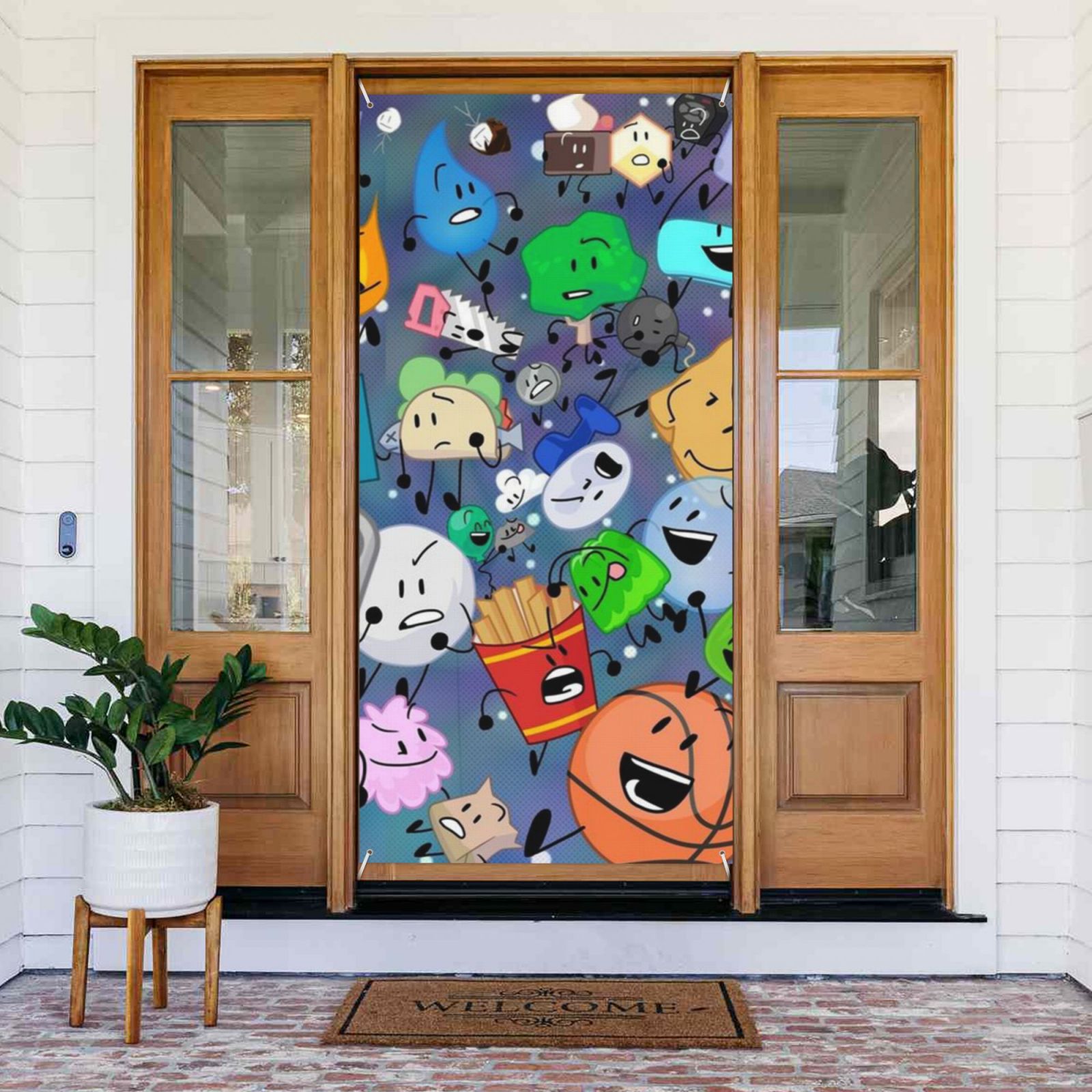 Battle For Dream Island Animated Door Cover Decorated Banner Tapestry ...