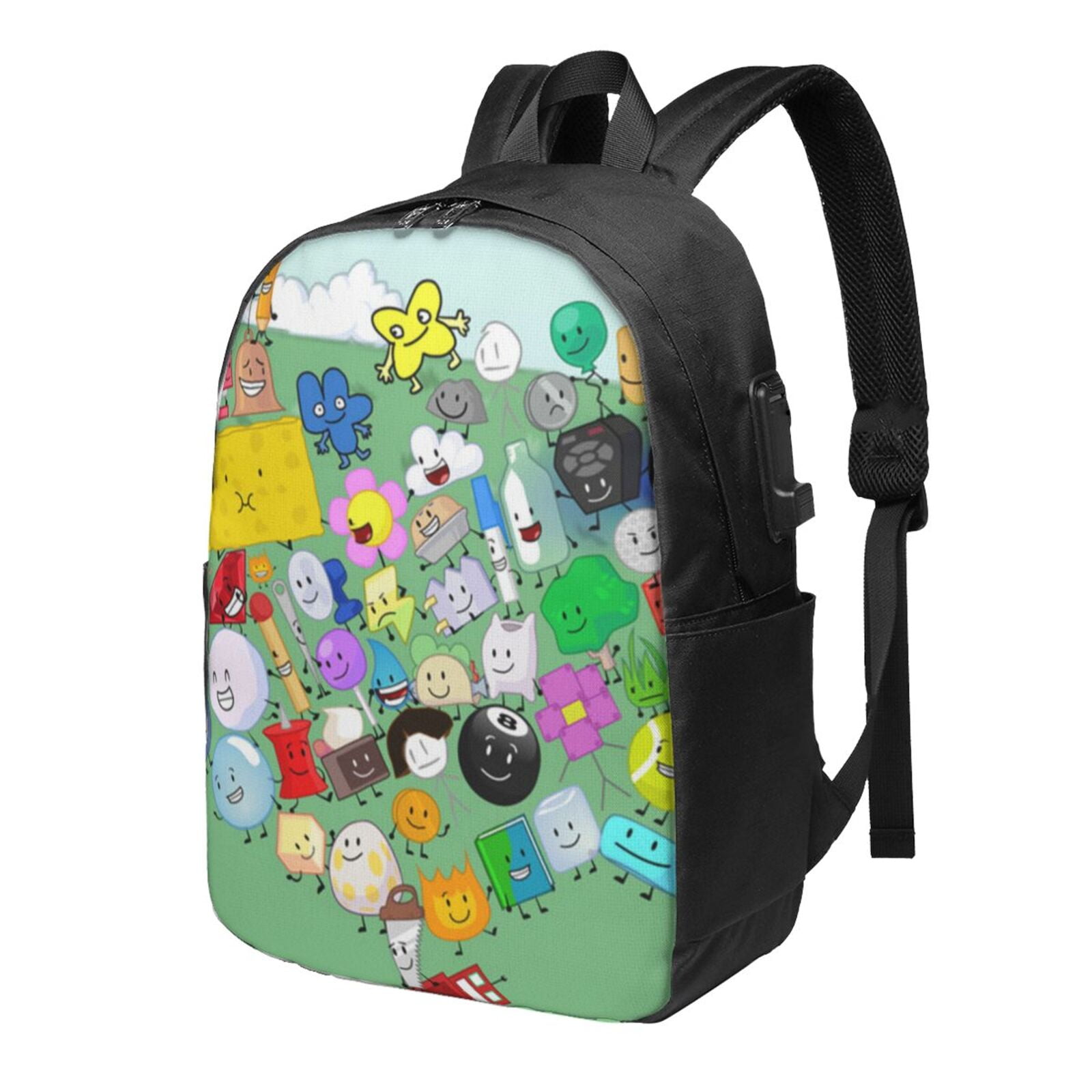 Battle For Dream Island BFDI Backpack Laptop Daypack School Bag Bookbag ...