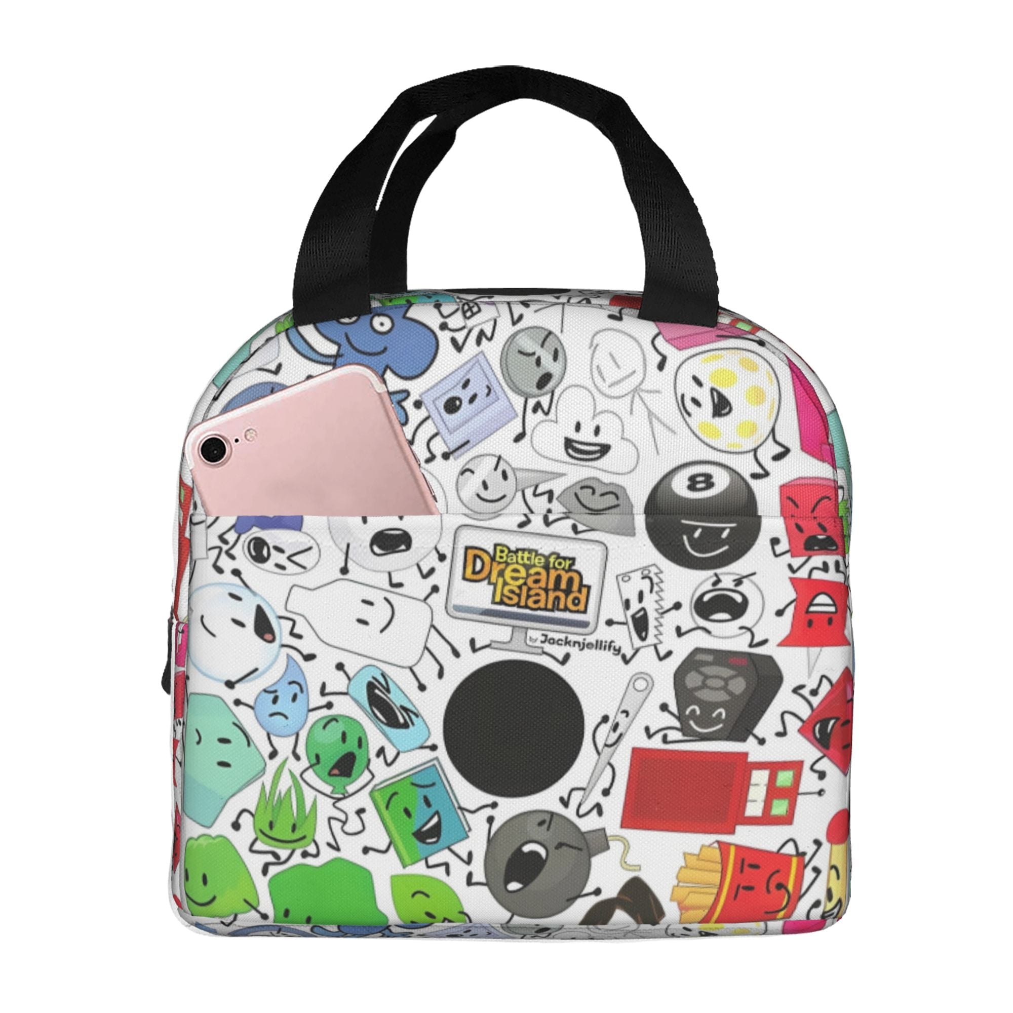 Battle for Dream Island BFDI Lunch Box Lunch Bag Reusable Insulated ...