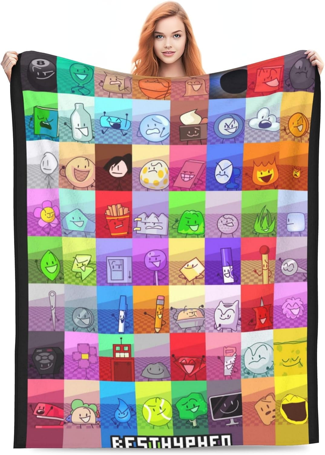Battle Dream Island Bfdi Bed Blankets Lightweight Flannel Throws ...