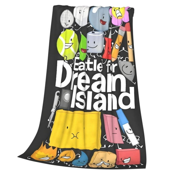 Battle For Dream Island Bfdi Island Throw Blanket Lightweight Fleece ...