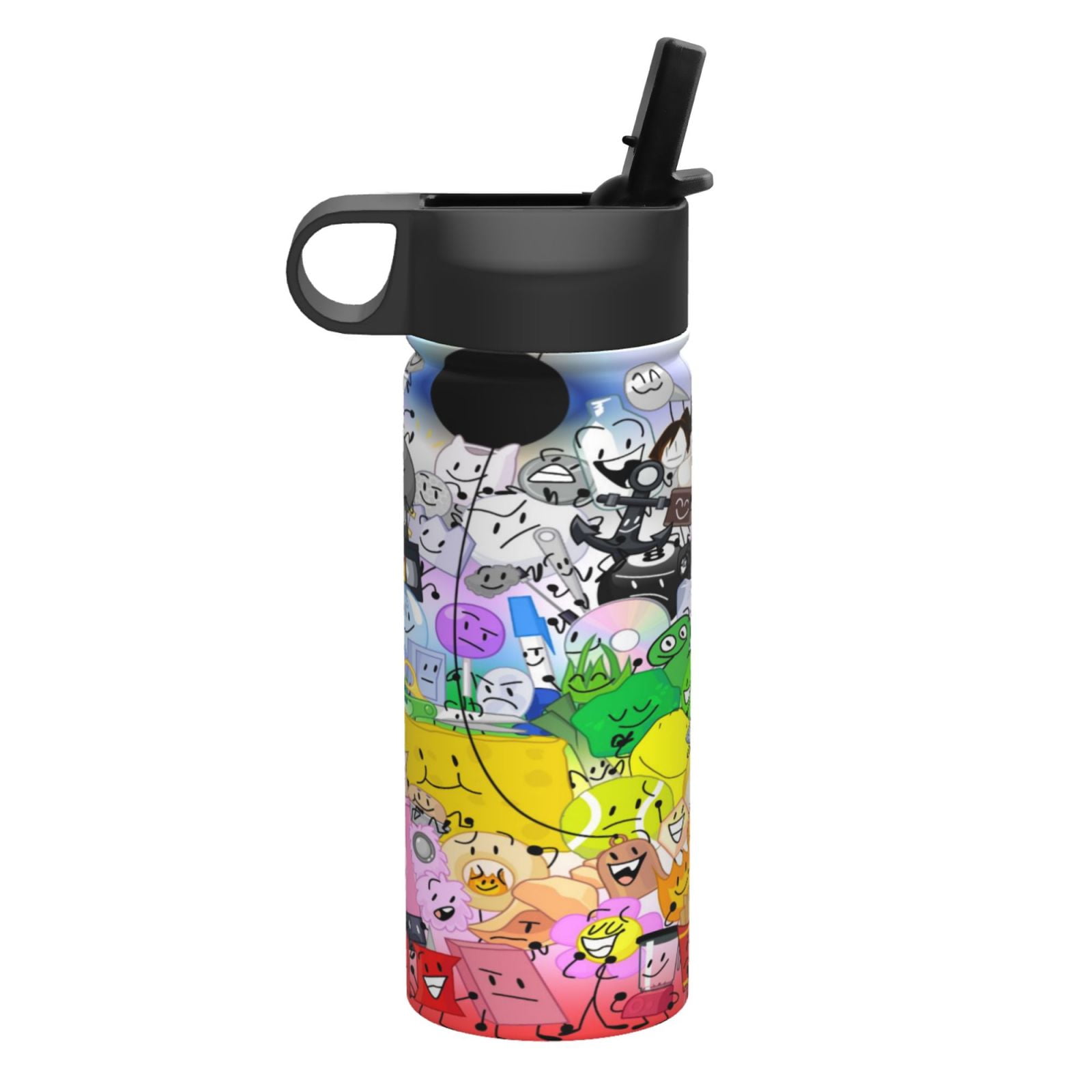 Battle For Dream Island Bfdi Kids Insulated Water Bottle With Straw ...