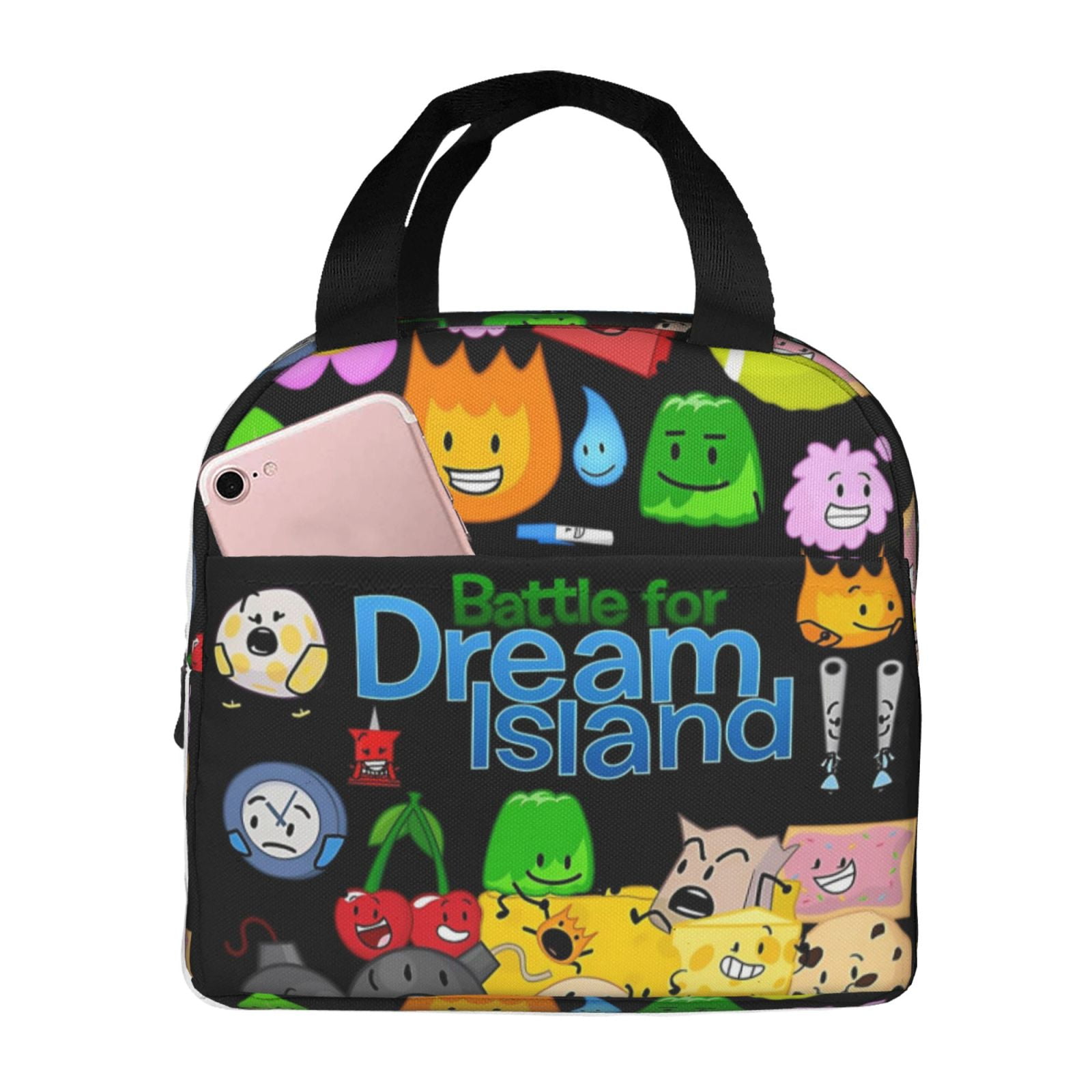 Battle For Dream Island Bfdi Lunch Bag Cartoon Insulated Portable Lunch ...