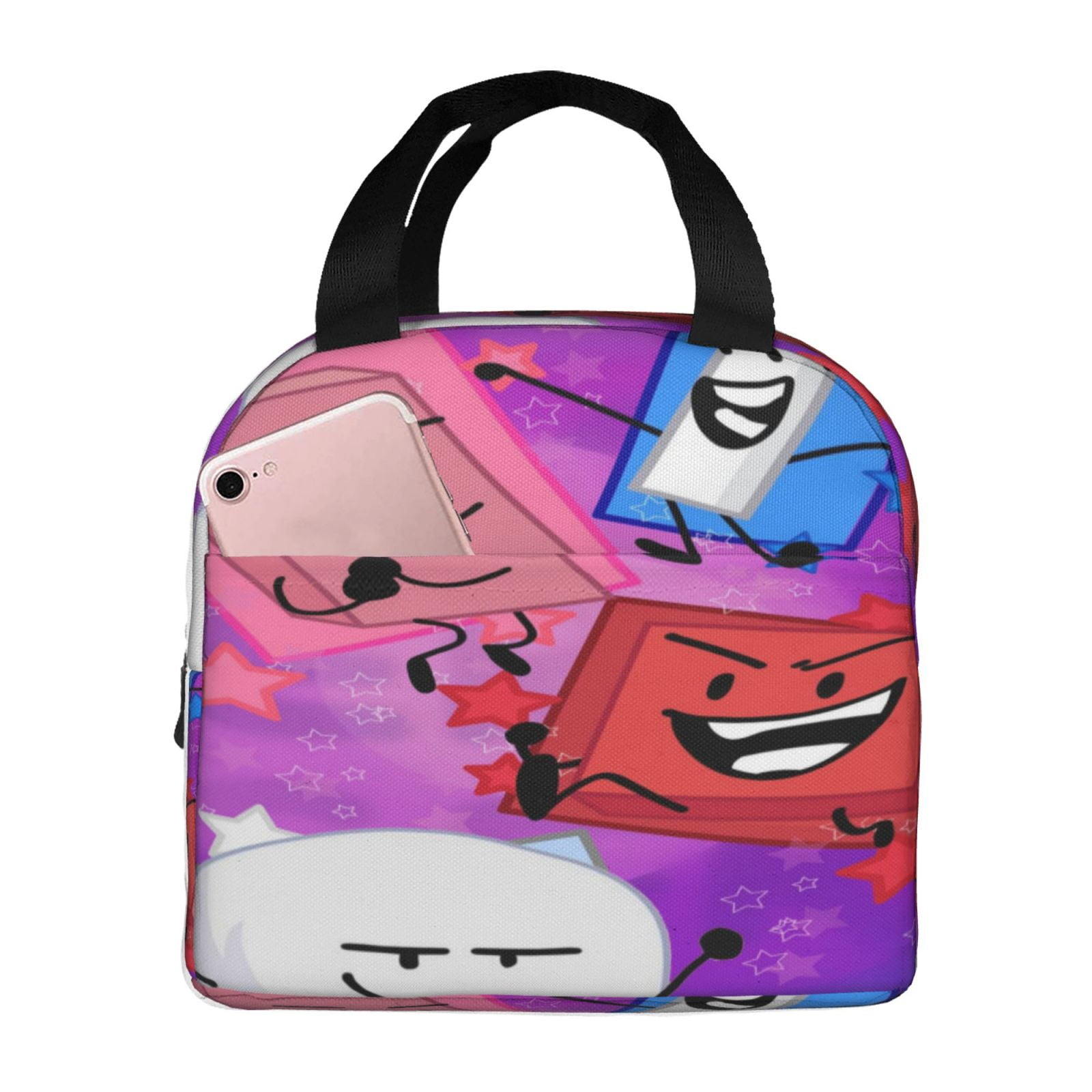 Battle For Dream Island Bfdi Lunch Bag Cartoon Insulated Portable Lunch ...
