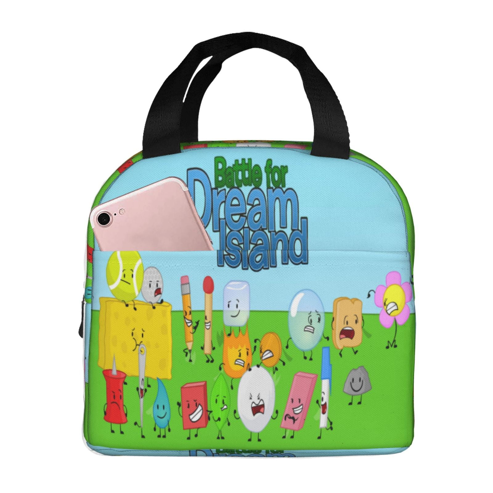 Battle For Dream Island Bfdi Lunch Bag Cartoon Insulated Portable Lunch ...