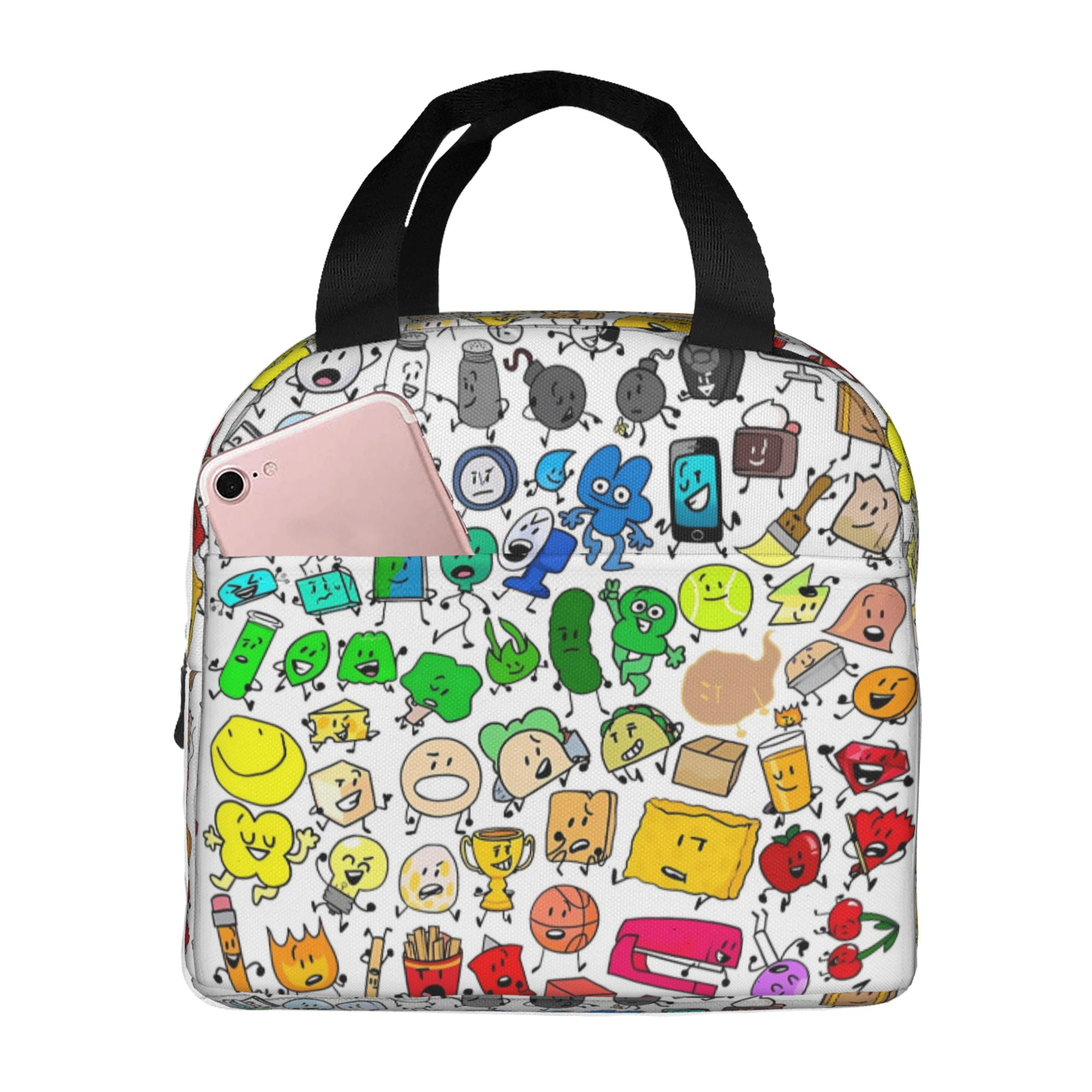 Battle For Dream Island Bfdi Lunch Box Lunch Bag Reusable Insulated ...