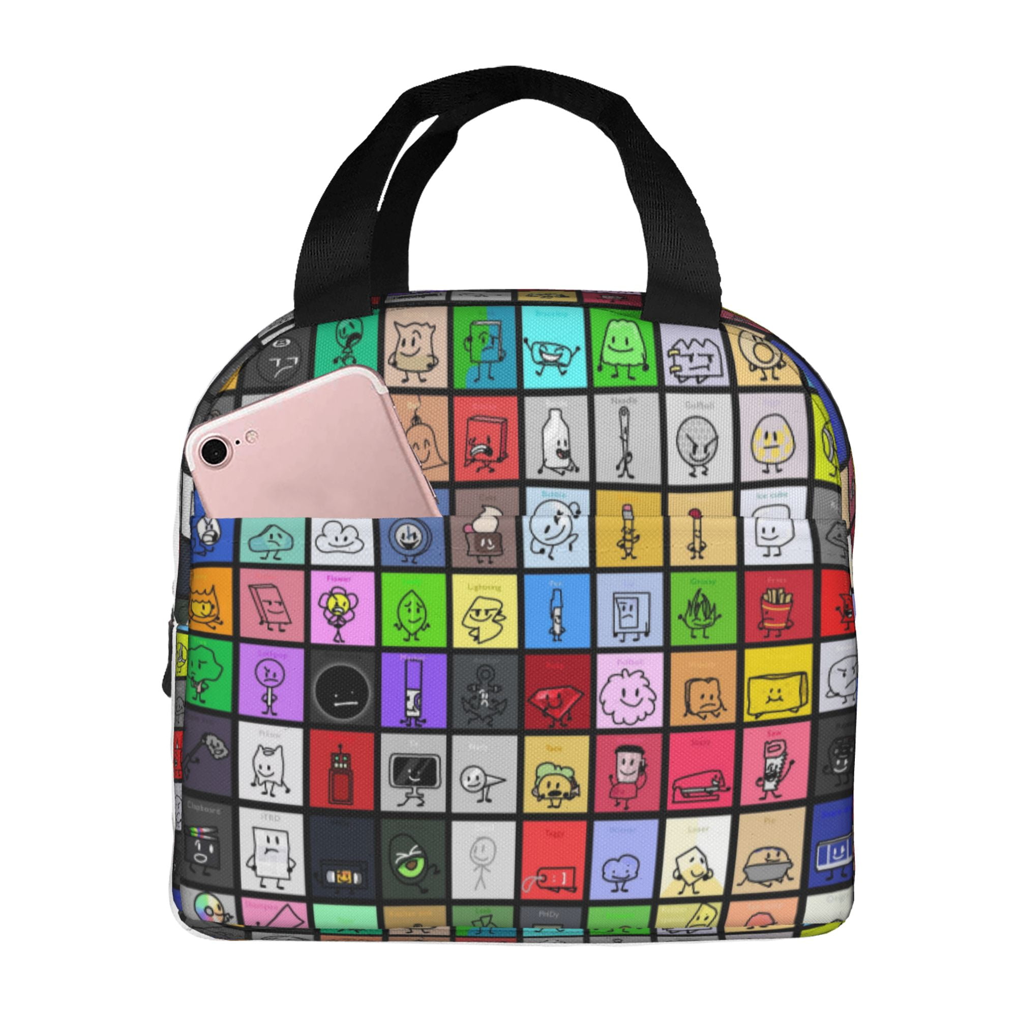 Battle For Dream Island Bfdi Lunch Box Lunch Bag Reusable Insulated ...