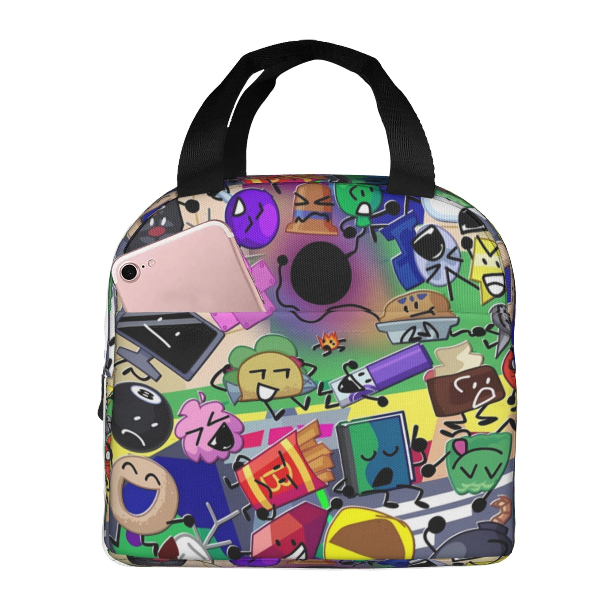 Battle For Dream Island Bfdi Lunch Box Lunch Bag Reusable Insulated ...