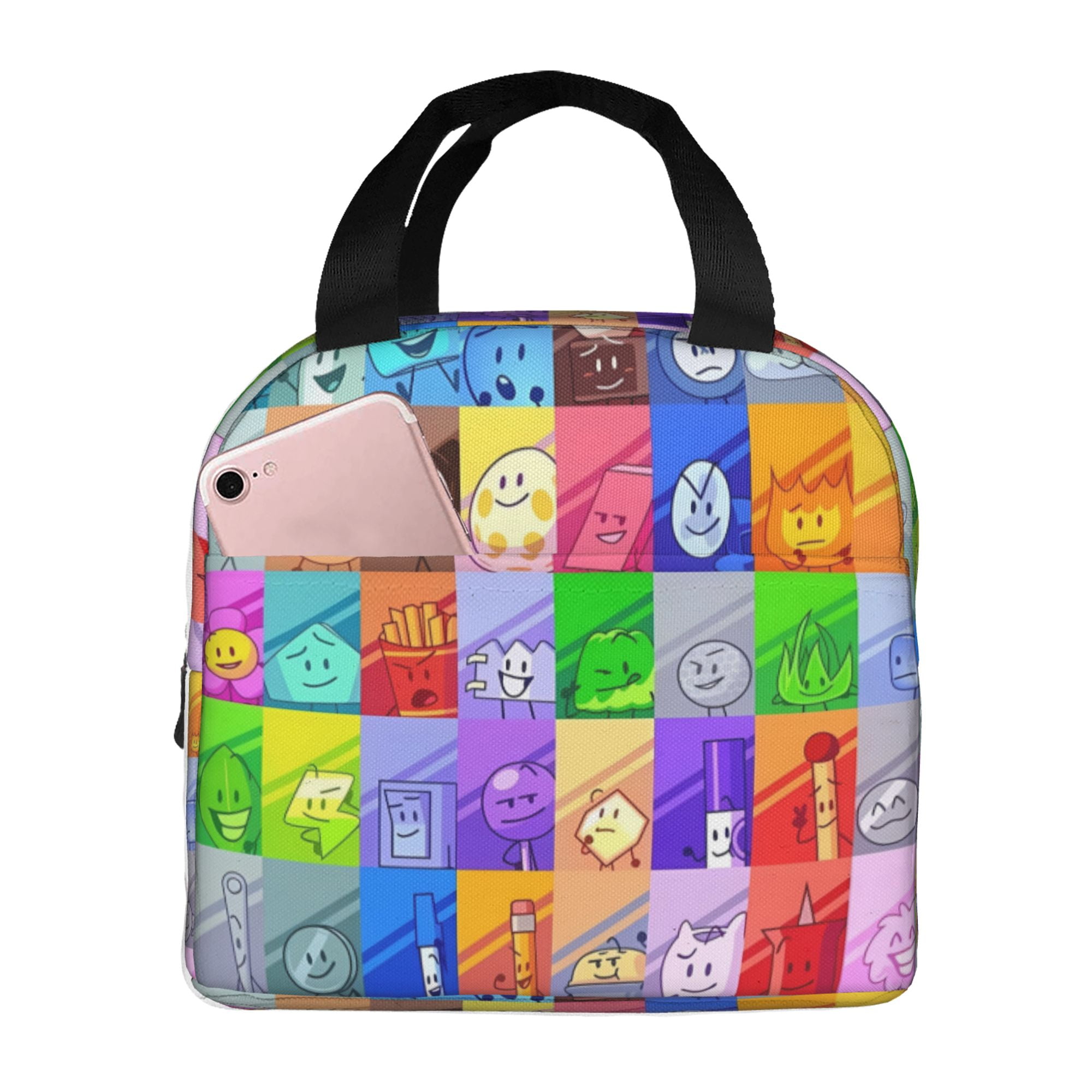 Battle For Dream Island Bfdi Lunch Box Lunch Bag Reusable Insulated ...