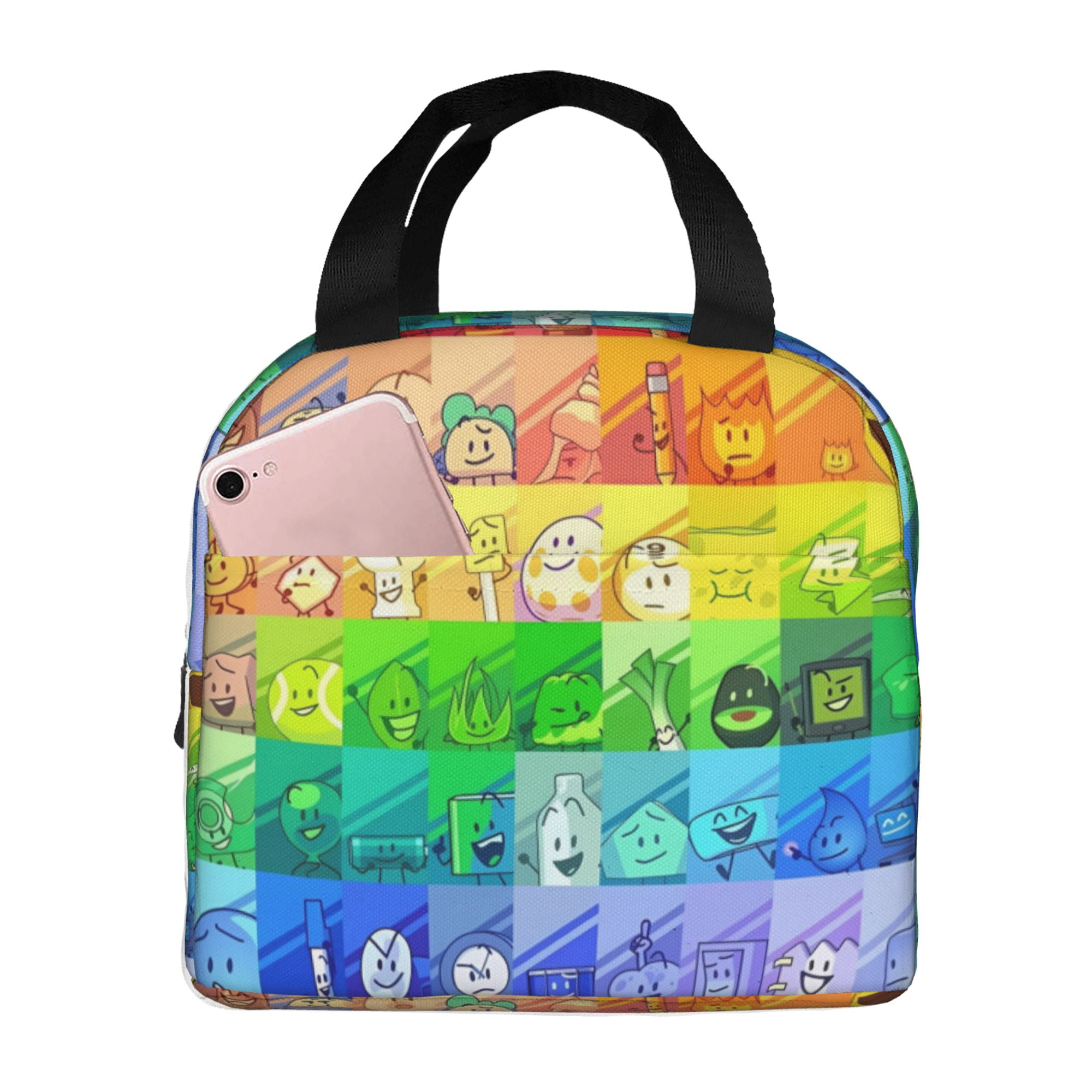 Battle For Dream Island Bfdi Lunch Box Lunch Bag Reusable Insulated ...