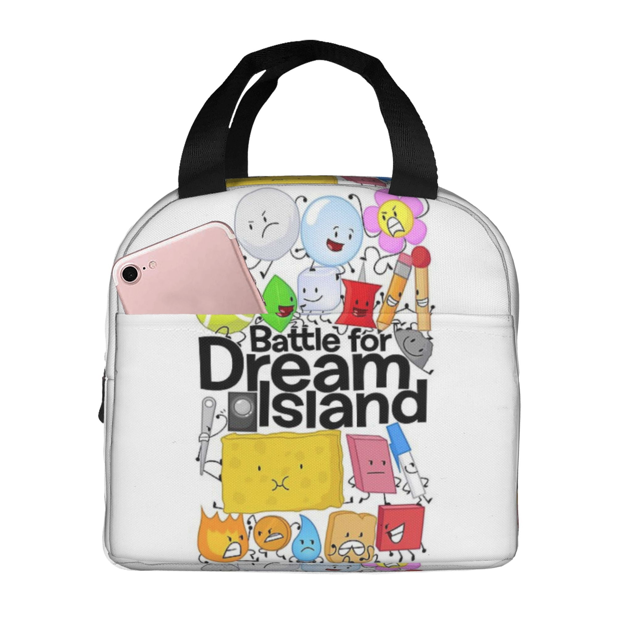 Battle For Dream Island Bfdi Lunch Box Lunch Bag Reusable Insulated ...