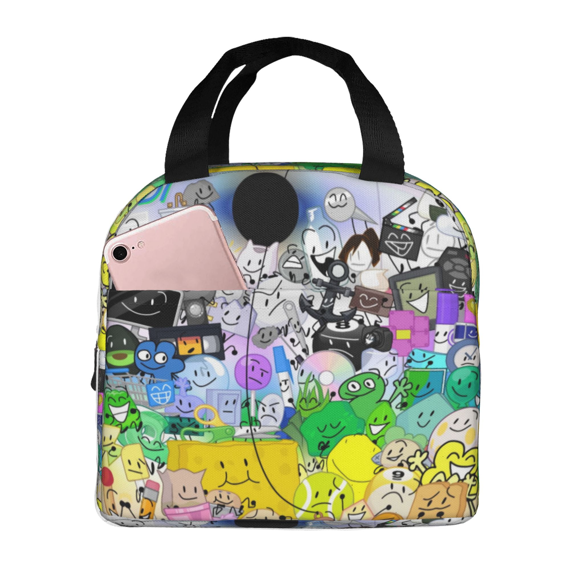 Battle For Dream Island Bfdi Lunch Box Lunch Bag Reusable Insulated ...