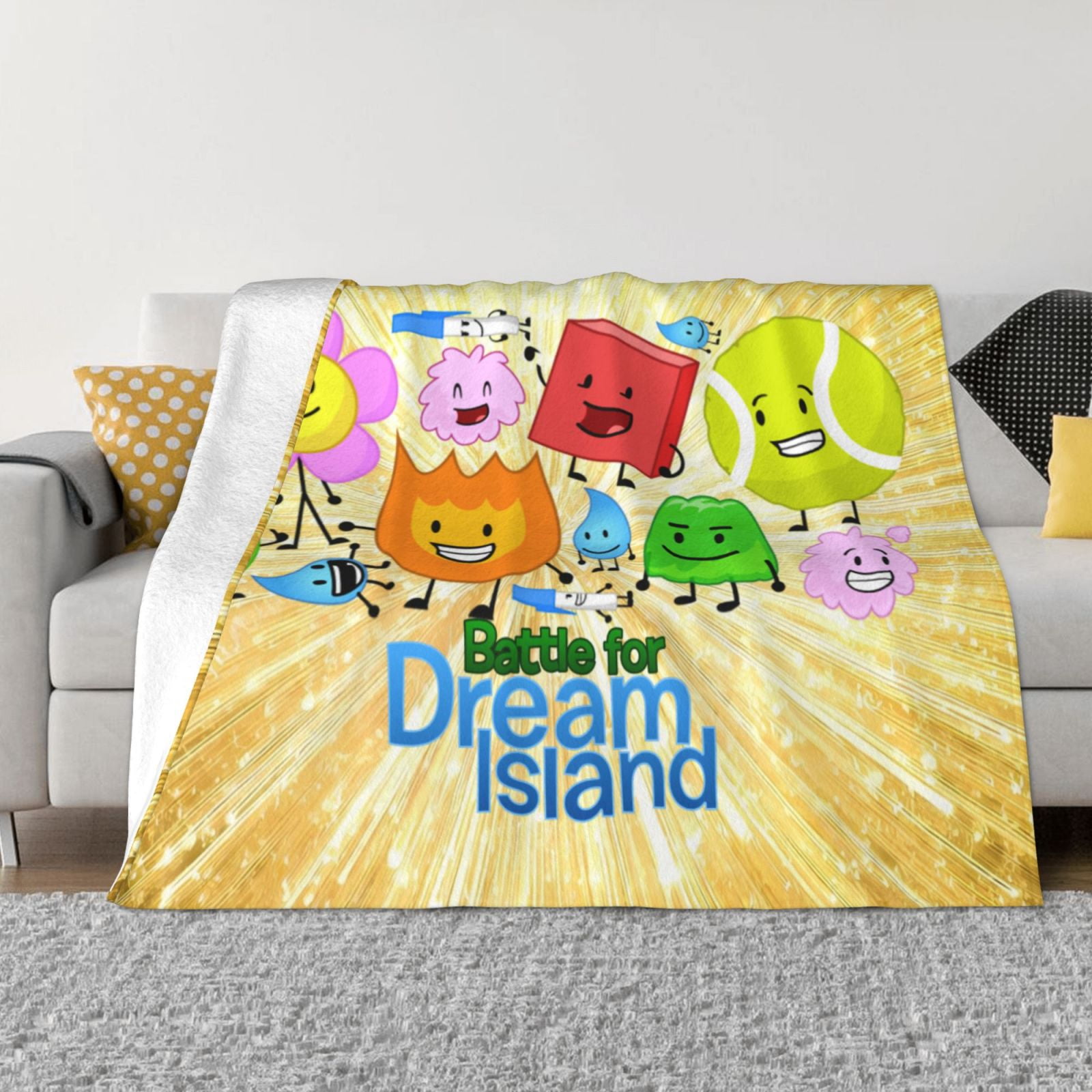 Battle For Dream Island Bfdi Throw Blanket Couch Bed Sofa Soft ...