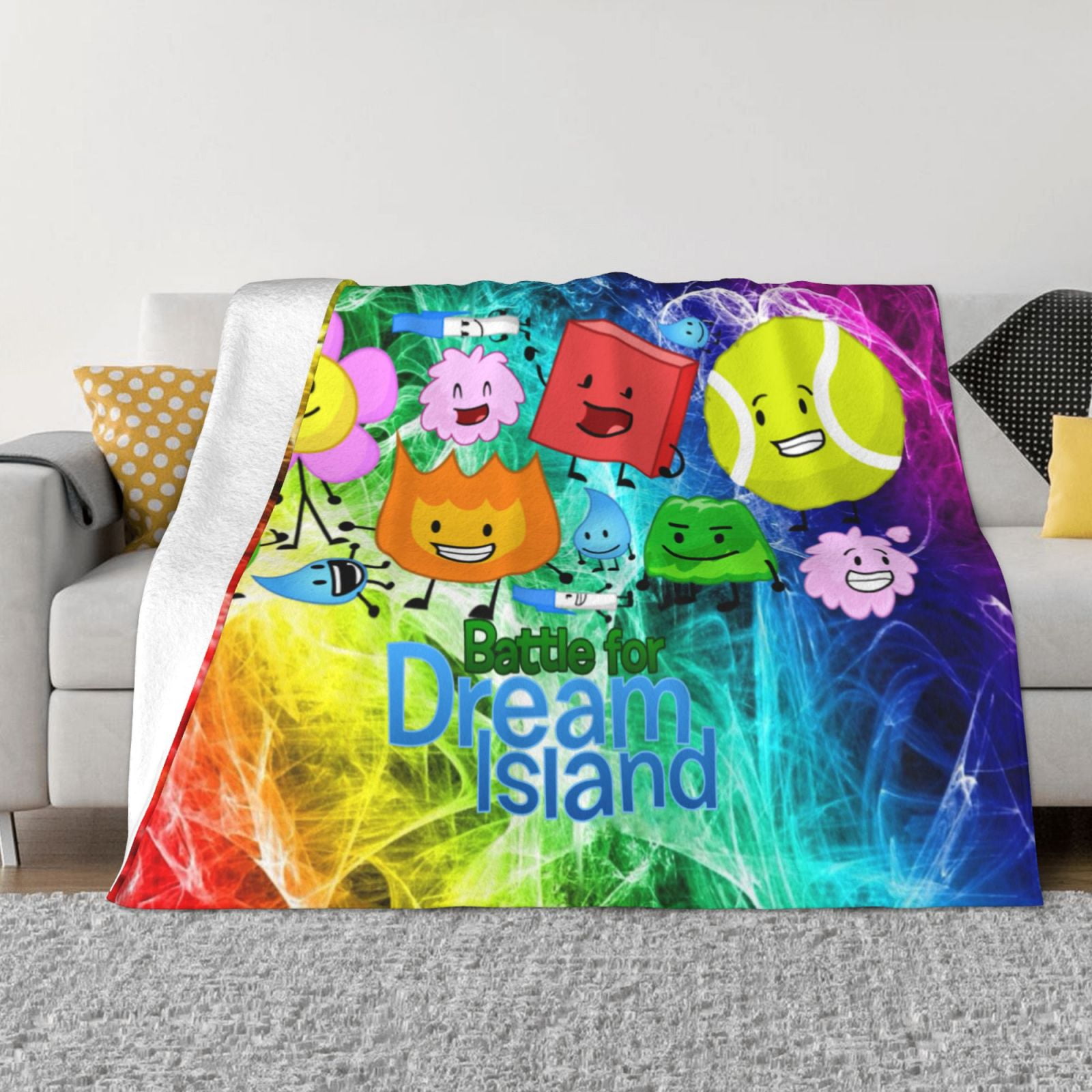 Battle For Dream Island Bfdi Throw Blanket Couch Bed Sofa Soft ...