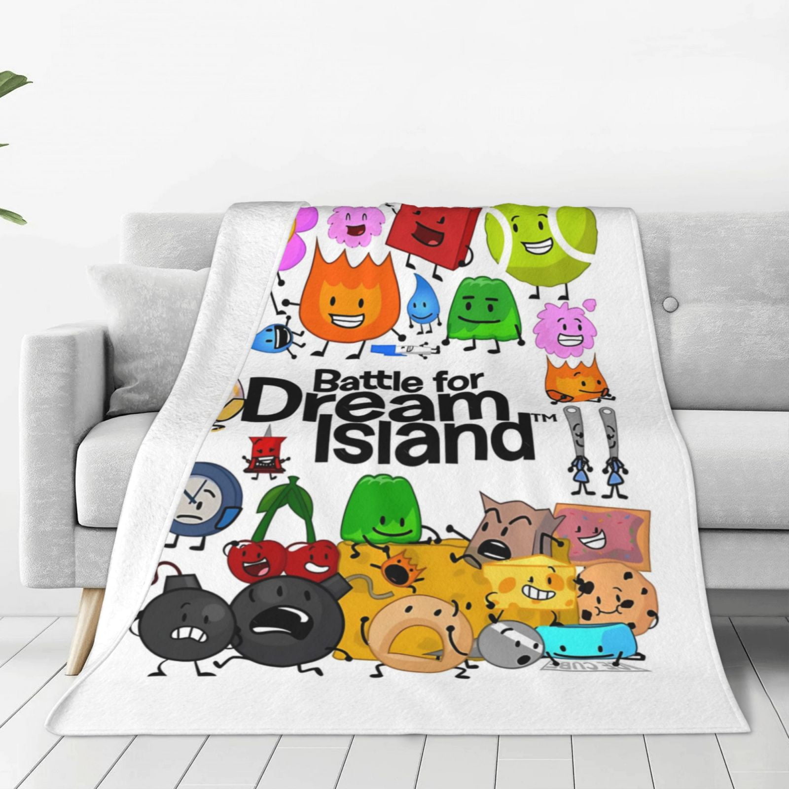 Battle For Dream Island Bfdi Throw Blanket Couch Bed Sofa Soft ...