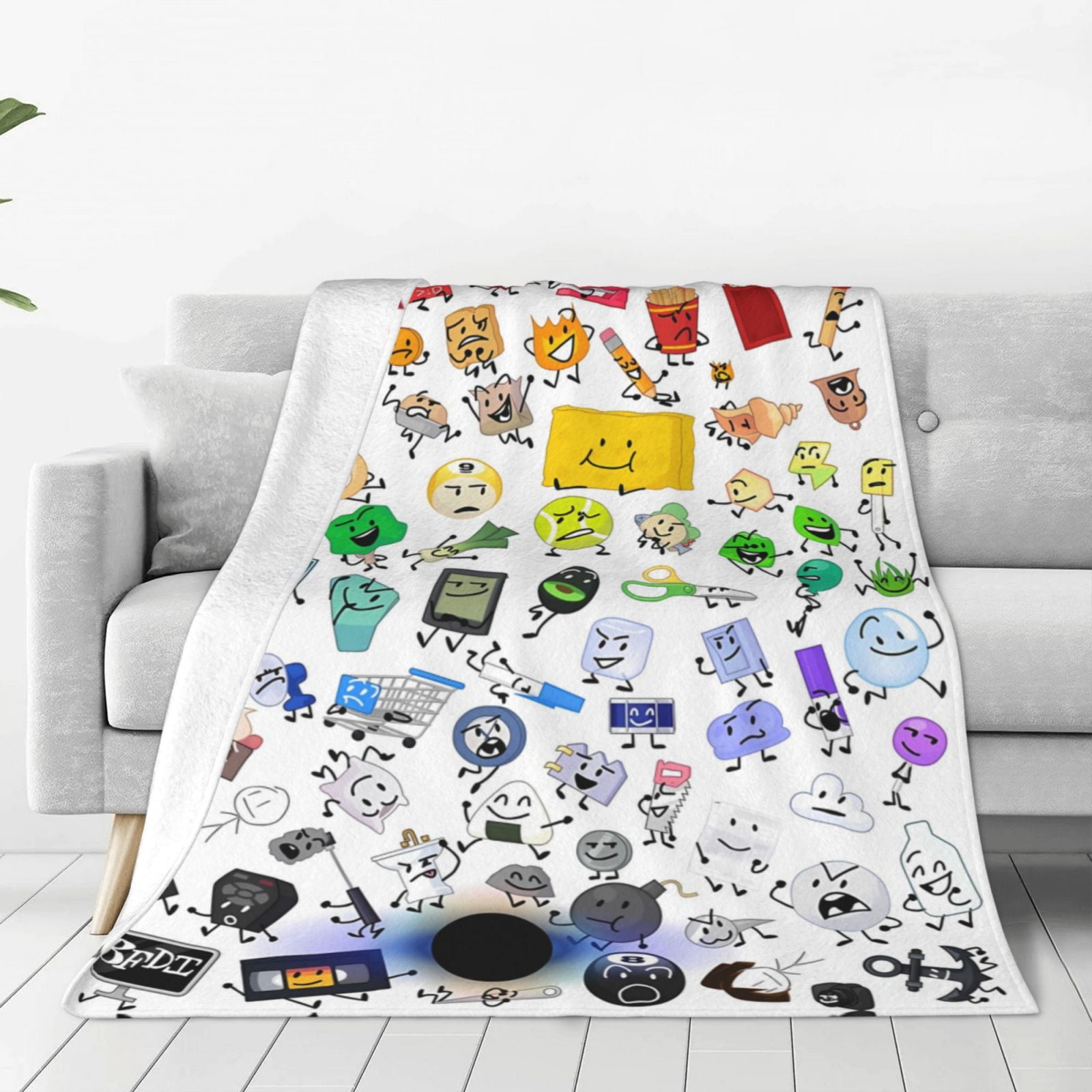 Battle For Dream Island Bfdi Throw Blanket Couch Bed Sofa Soft ...