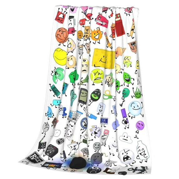 Battle For Dream Island Bfdi Throw Blanket Lightweight Fleece Flannel ...