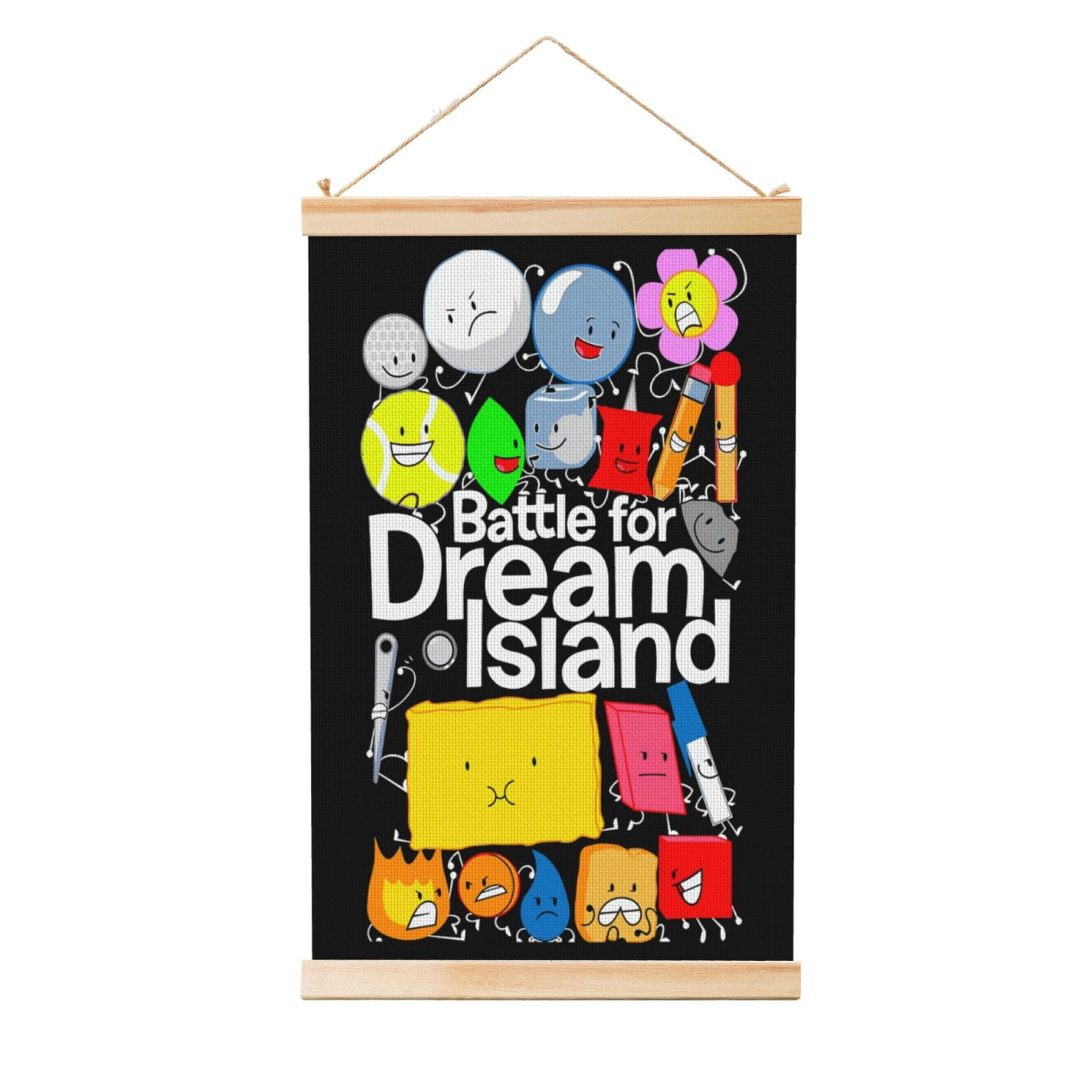 Battle For Dream Island Posters Wall Hanging Wooden Shaft Poster Wall ...