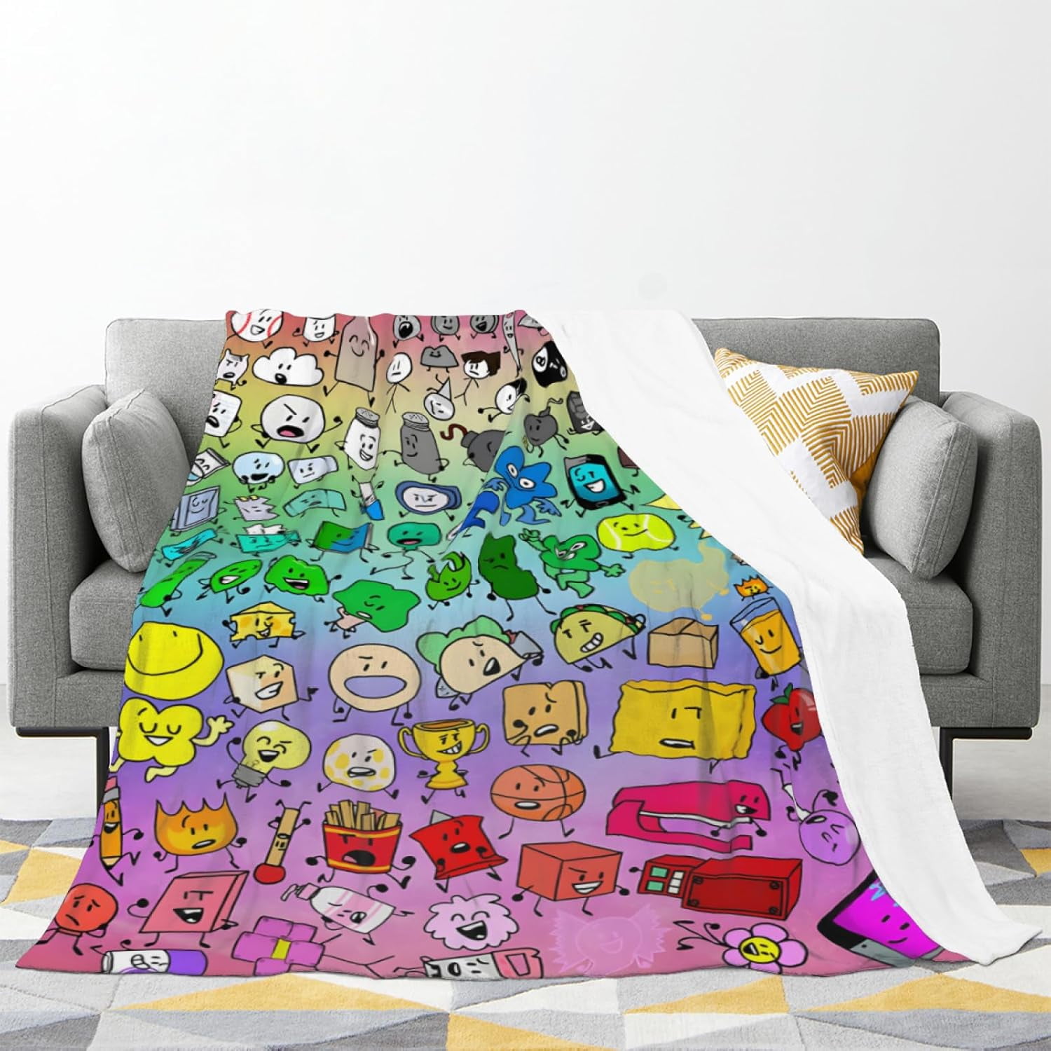 Battle for Dream Island Throw Blanket Anime Game Blanket Cartoon ...