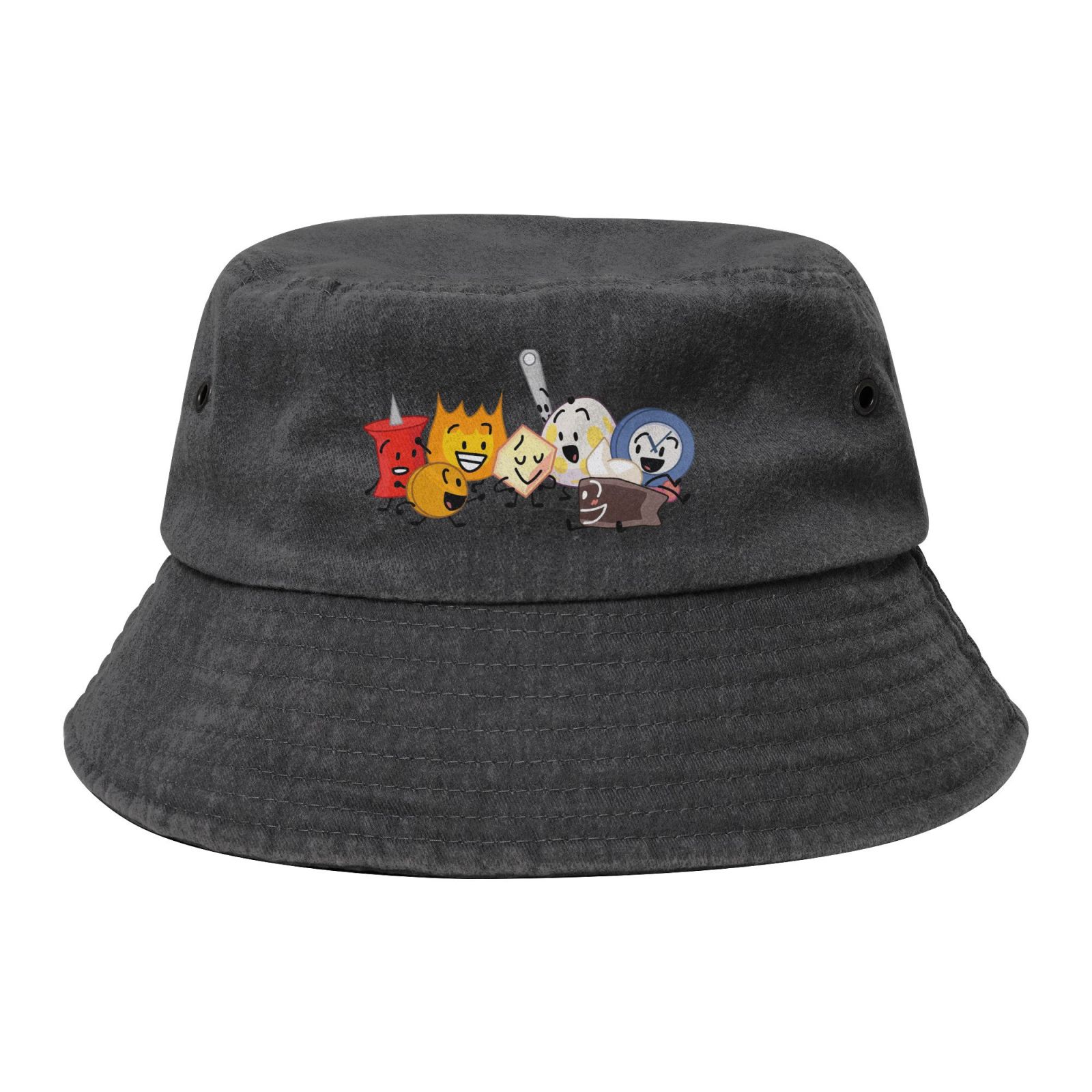Battle for Dream Island Washed Denim Sun Hats for Men Women Bucket Hat ...