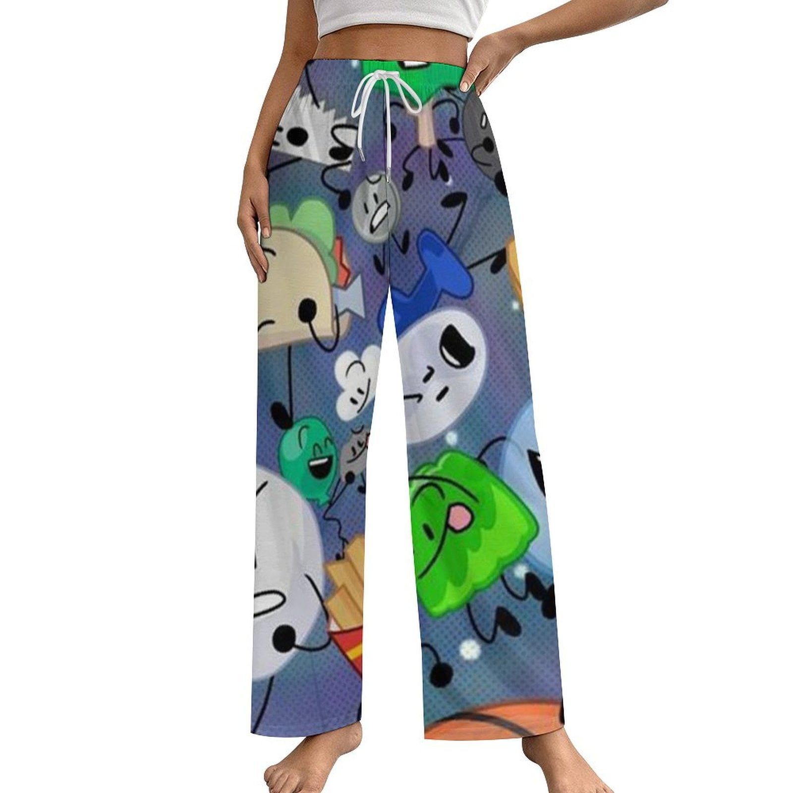 Battle For Dream Island Animated Home Pajama Pants For Womens ...