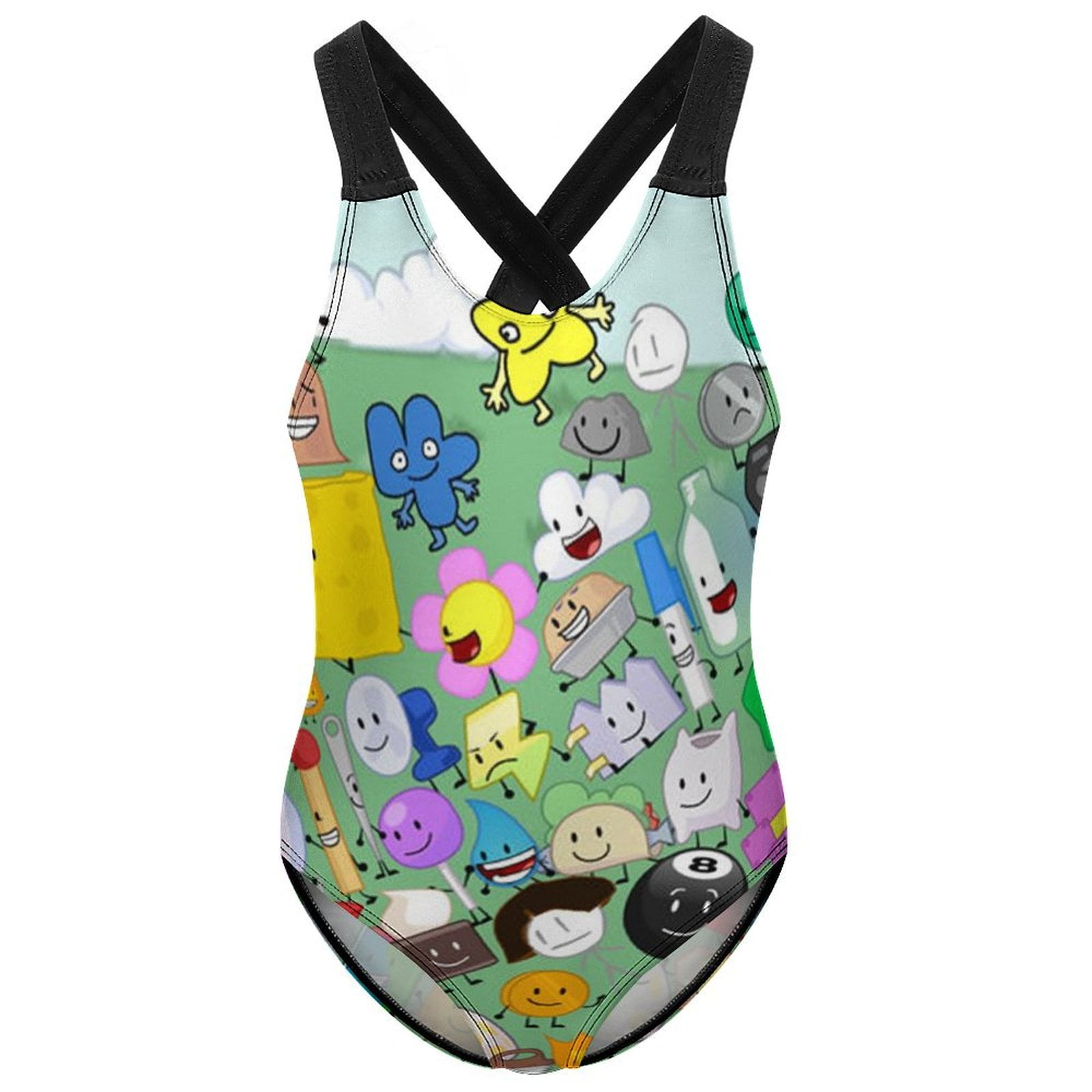 Battle For Dream Island BFDI Children's One-piece Swimsuit Summer Girl ...