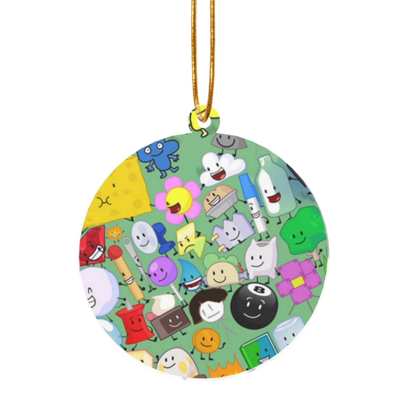 Battle For Dream Island BFDI Christmas Tree Hanging Ornaments Acrylic ...