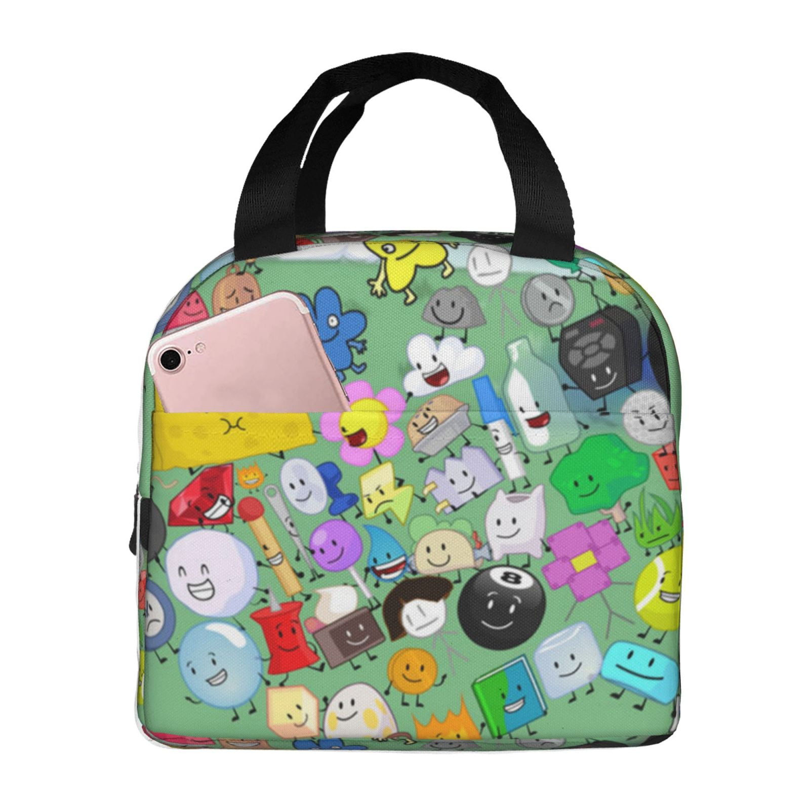 Battle For Dream Island BFDI Insulated Lunch Bag Portable Lunchbag ...