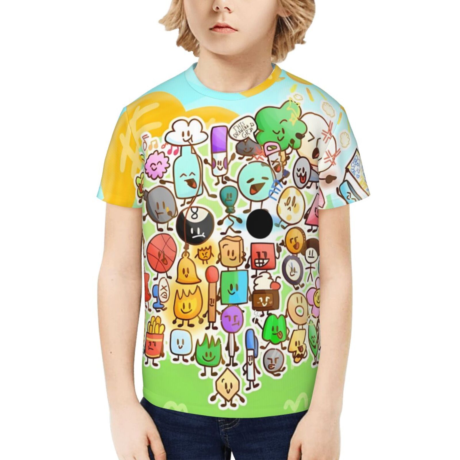 Battle For Dream Island BFDI Kids T-Shirt 3d Printed Graphic T-Shirts ...