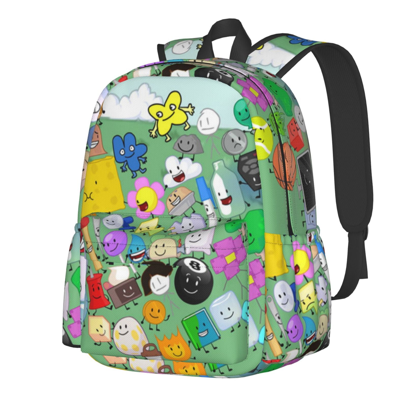 Battle For Dream Island BFDI Laptop Backpack Large Capacity Lightweight ...