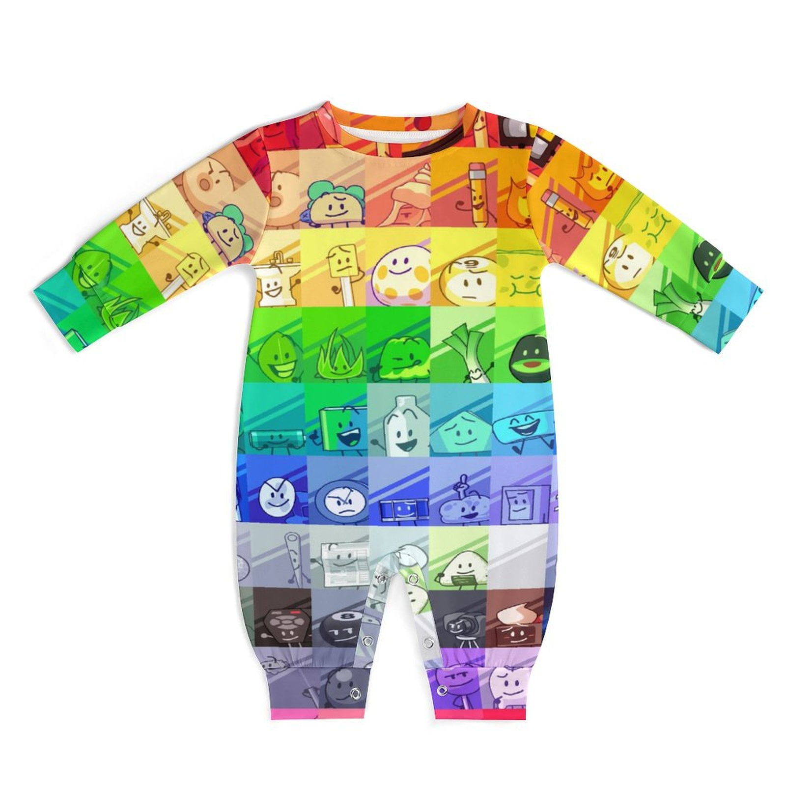 Battle For Dream Island Baby Long Sleeve Footless, Infant Playsuit ...