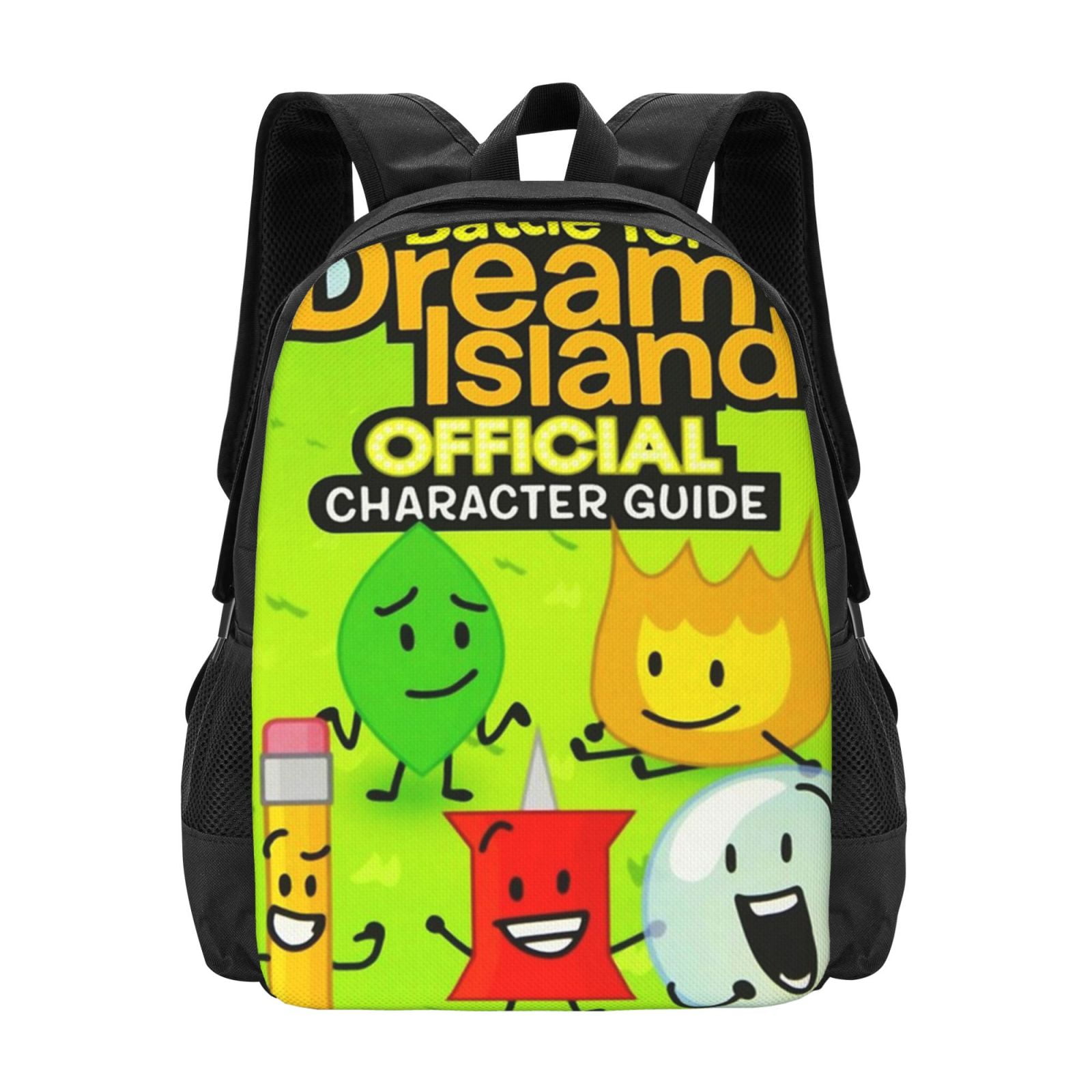 Battle For Dream Island Bfdi Backpack Cartoon Print Backpack 16.5 In ...