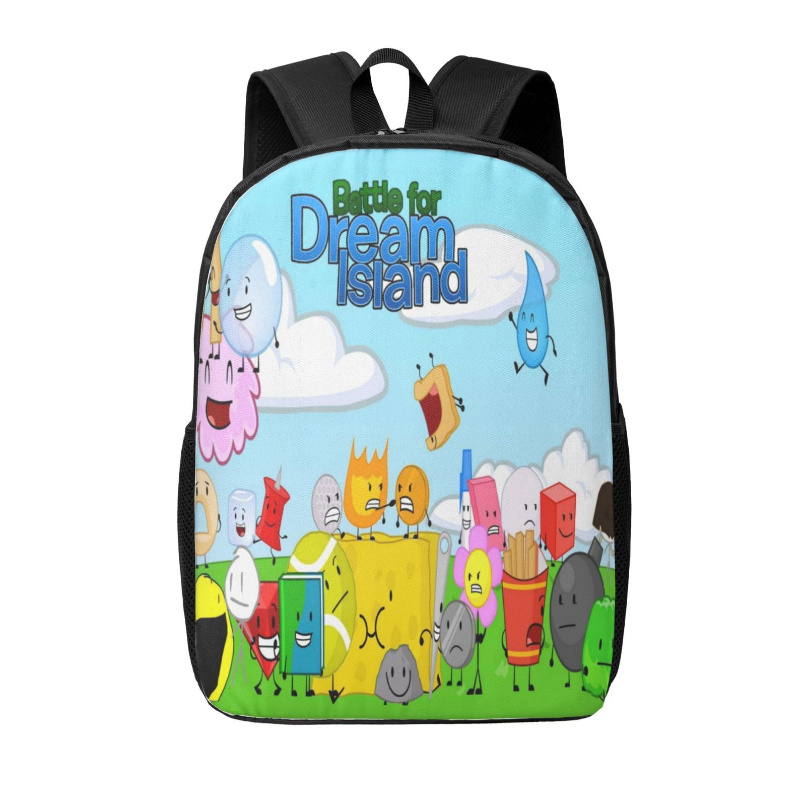Battle For Dream Island Bfdi Backpack Cartoon Print Backpack 17 Inch ...