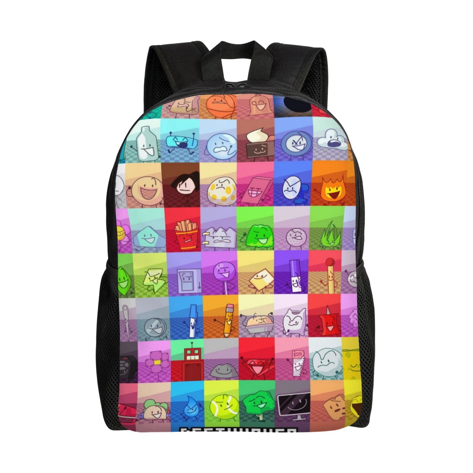 Battle For Dream Island Bfdi Backpack Travel Bags Bookbag Hiking Camping Daypack for Adults 16in ...